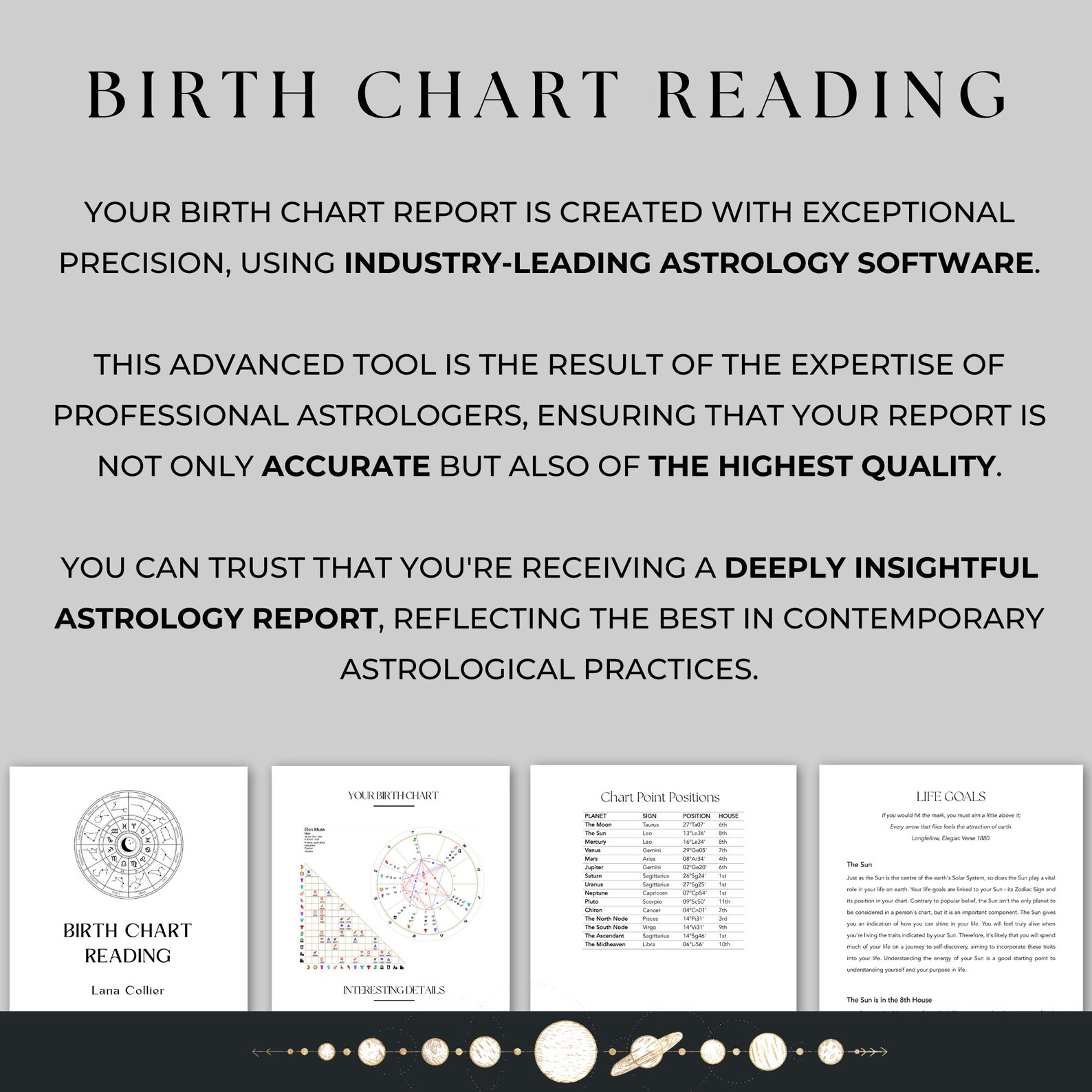 Astrology Reading Birth Chart Report | Natal Chart Reading | 100% ...
