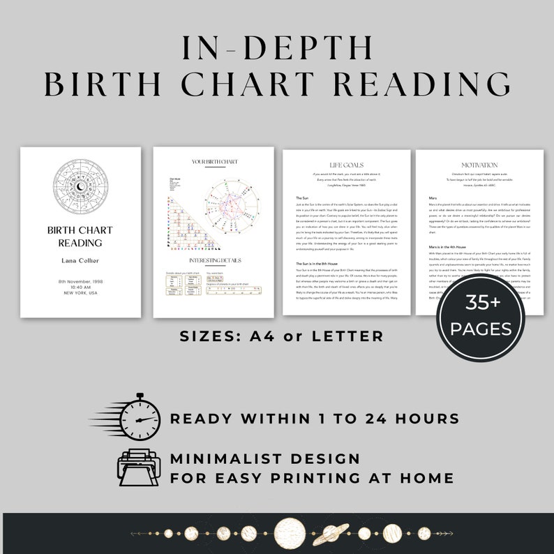 Astrology Reading Birth Chart Report | Natal Chart Reading | 100% ...