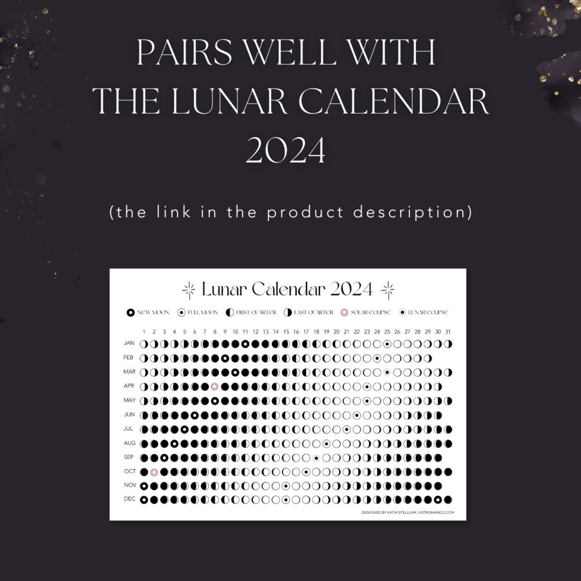 Lunar Phases Printable Guide | Moon Phases Printable | Moon Pages ...