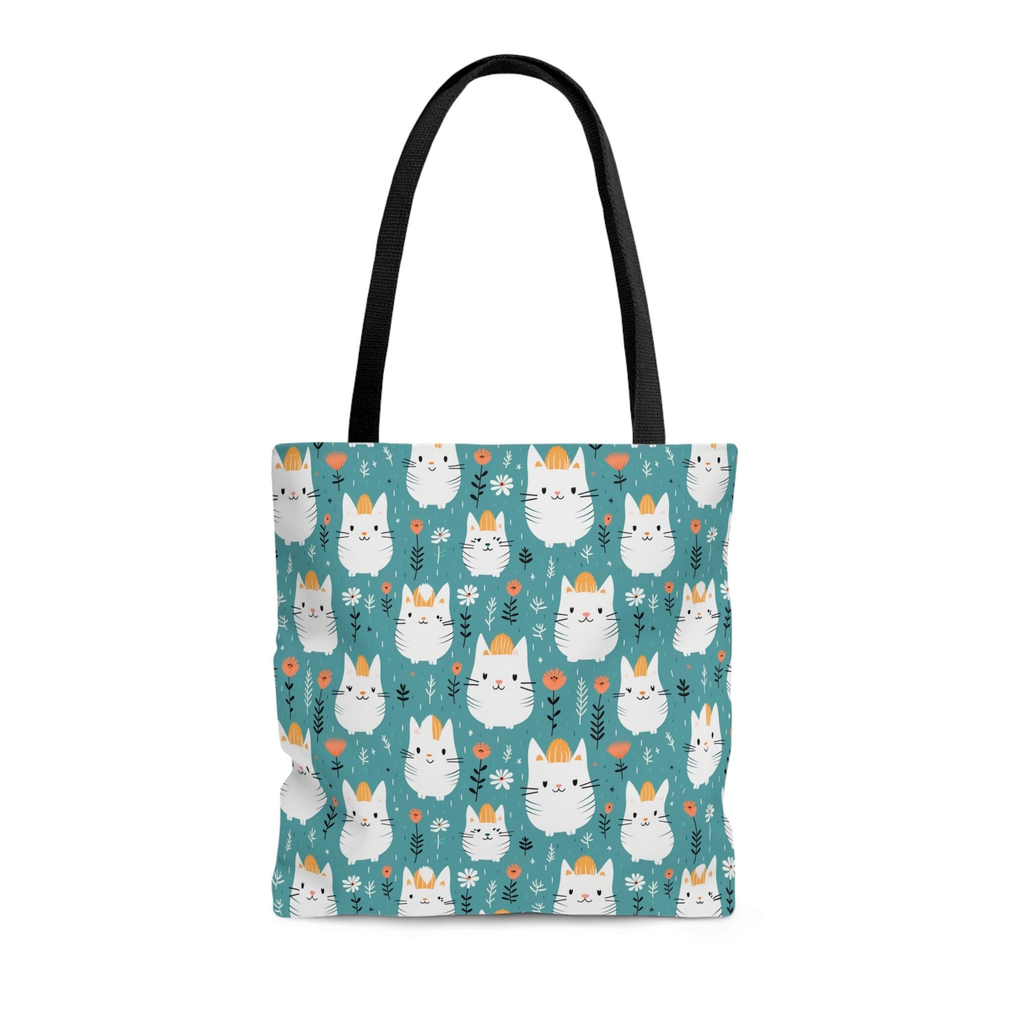 Blu Cat Tote Bag Cute Tote Bag Aesthetic Cat Tote Bag - Etsy
