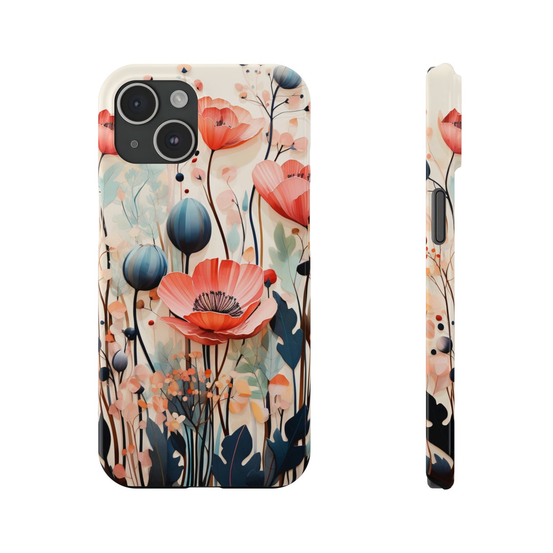 Ethereal Ember Cover, Slim Floral Phone Case, Wildflower Case, Cover ...