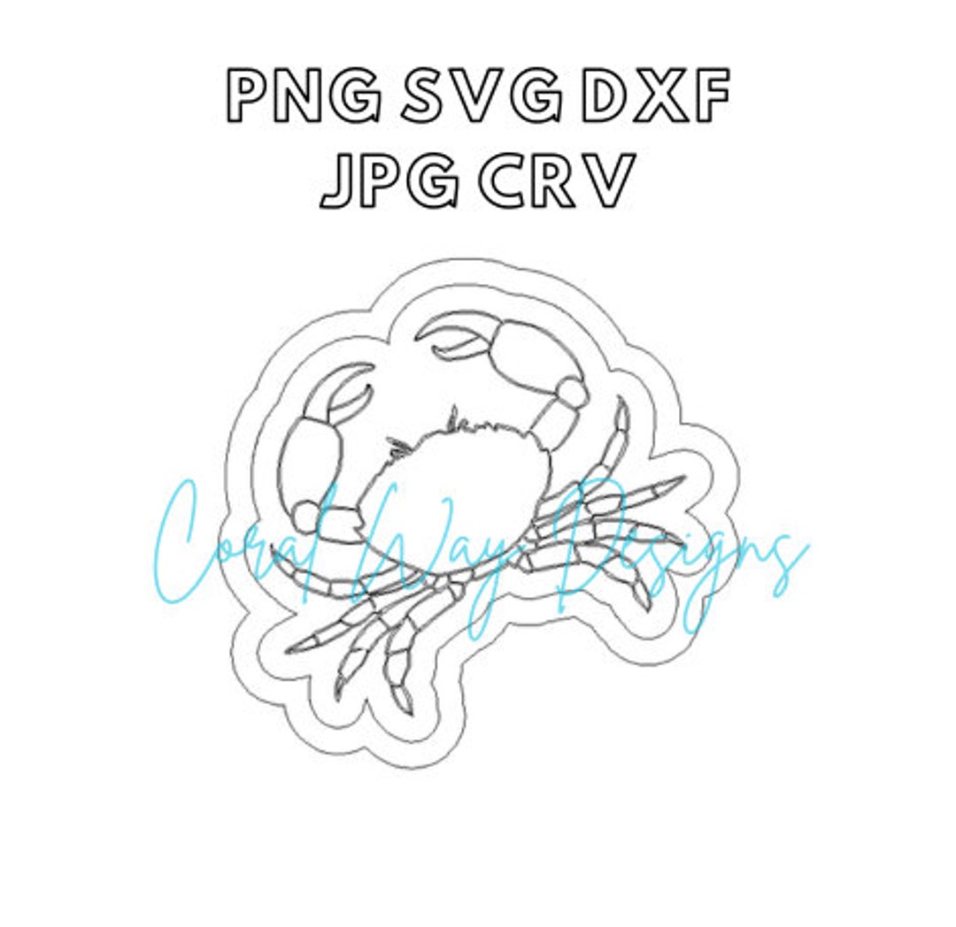 Crab Tray Digital Instant Download, PNG, Crab CNC Files, Charcuterie ...