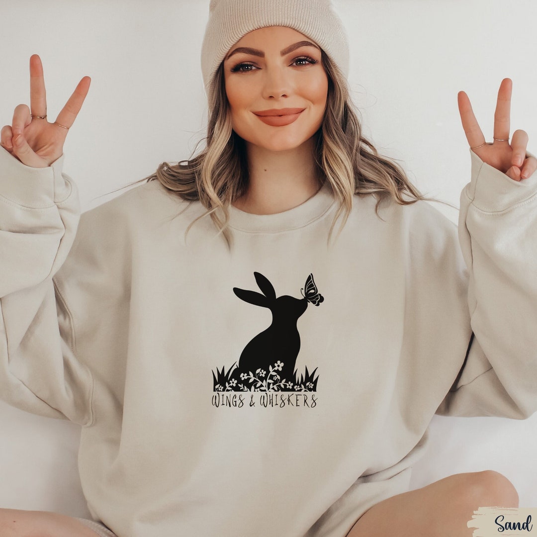 Rabbit Sweater, Rabbit Sweatshirt, Bunny Sweater, Bunny Lover Gift ...