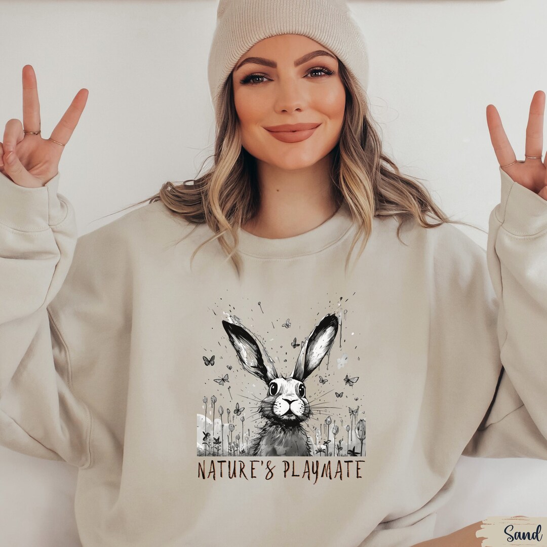 Rabbit Sweater, Rabbit Sweatshirt, Bunny Sweater, Bunny Lover Gift ...