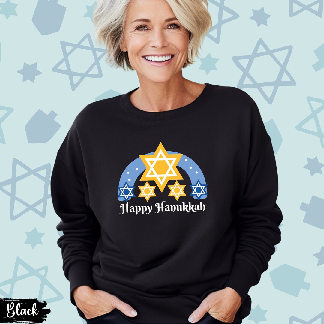 Hanukkah Sweater, Star of David, Hanukkah Sweatshirt, Jewish Star ...
