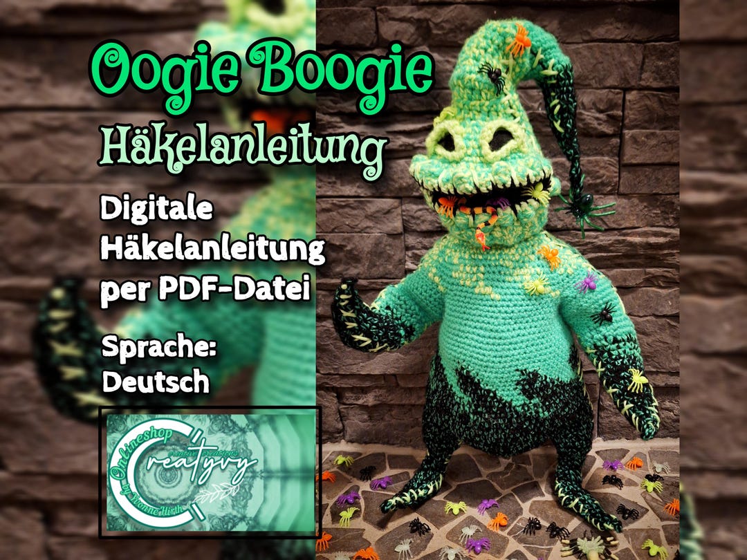 Oogie Boogie Gradient Crochet Pattern German Digital Download PDF File ...