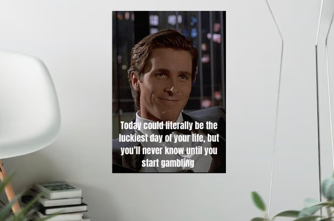 Patrick Bateman Quote Poster - Etsy