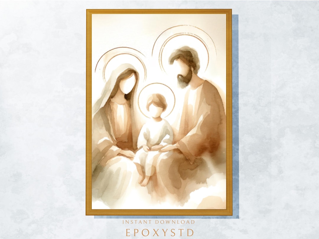 The Holy Family, Image of the Holy Family, Catholic Printable, Catholic ...
