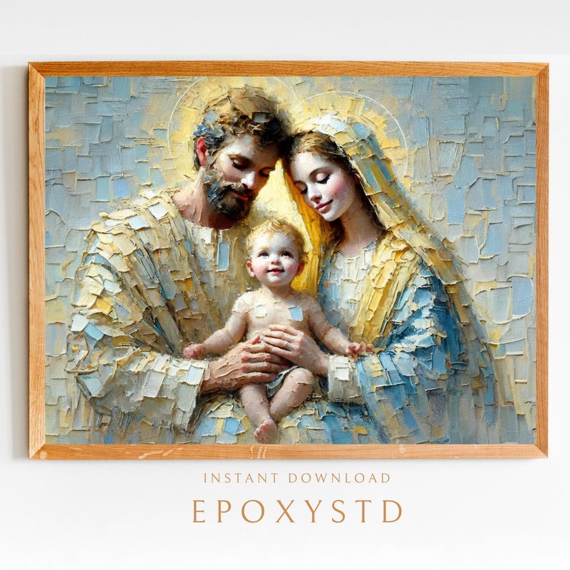 Holy Family Print - Etsy