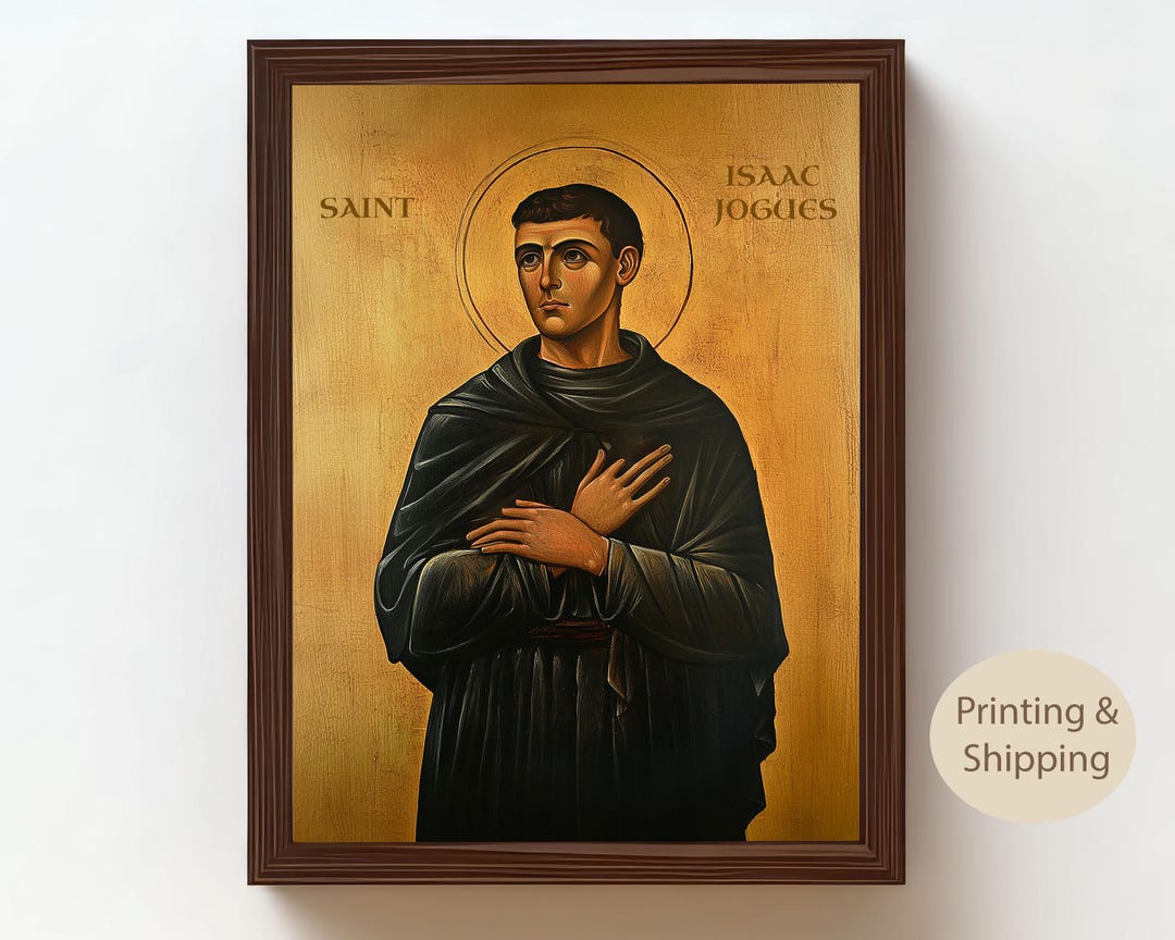 Saint Isaac Jogues Print: Catholic Missionary Portrait, Christian ...