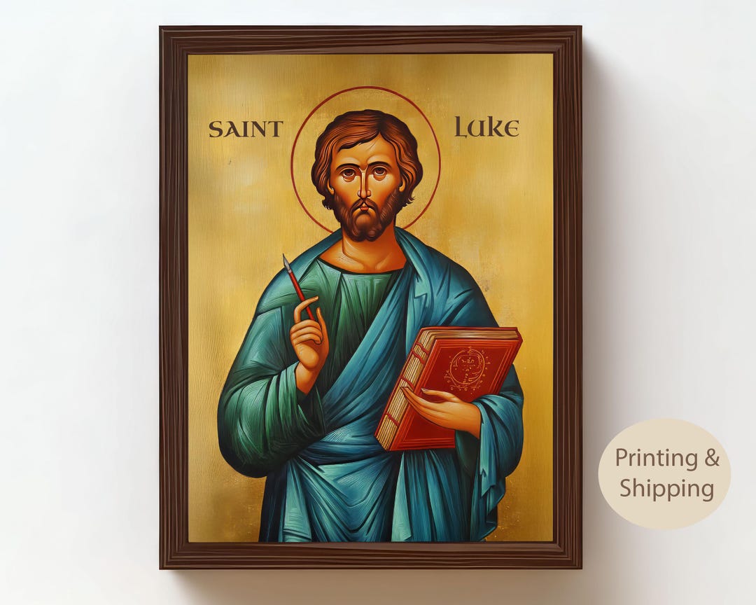 Saint Luke Art Print | Patron Saint of Artists and Physicians ...