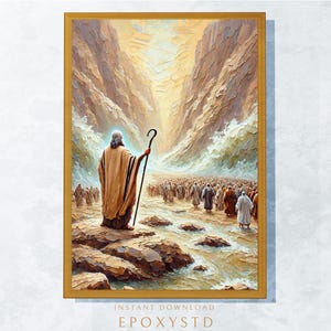 Journey of Faith, Bible Miracles, Christian Wall Art, Catholic Prints ...