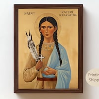 Saint Kateri Tekakwitha Coloring Page - Etsy