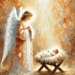 Angel and Child, Divine Light, Christian Wall Art, Catholic Prints ...
