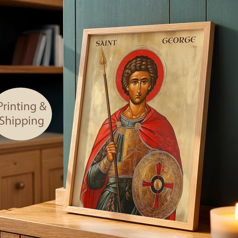 St George Icon Ethiopia - Etsy