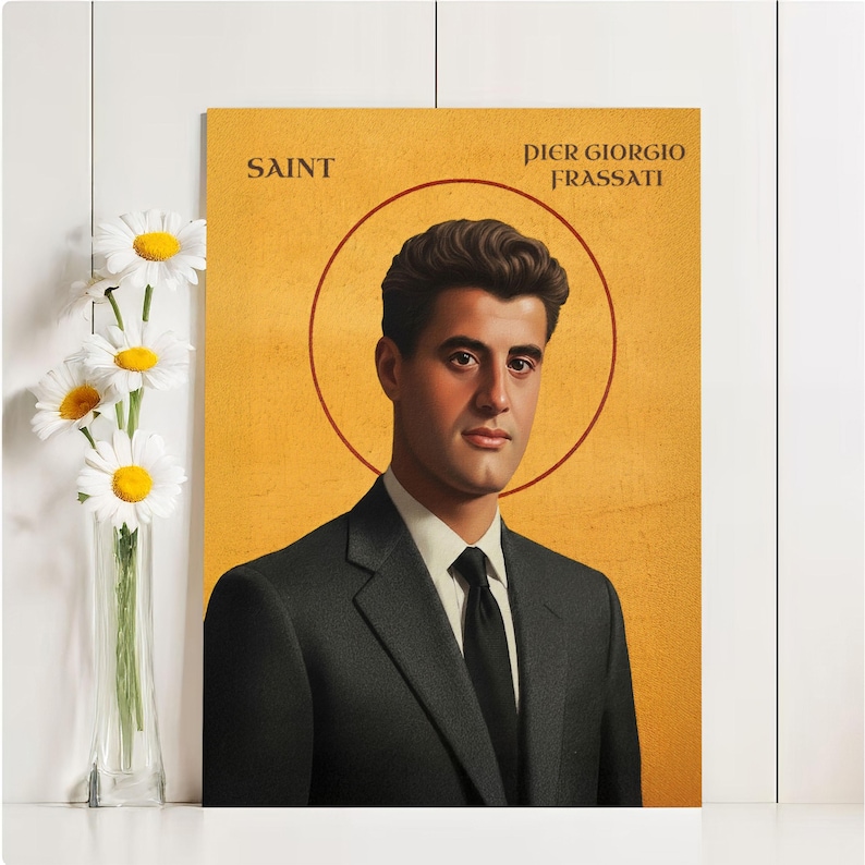 Saint Pier Giorgio Frassati Portrait, Catholic Christian Print ...