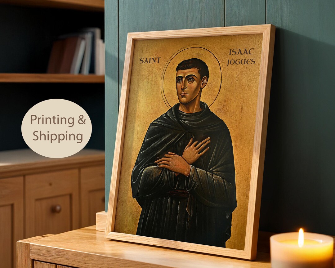 Saint Isaac Jogues Print: Catholic Missionary Portrait, Christian ...