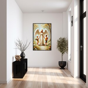 Walking With Angels, Christian Wall Art, Catholic Prints, Digital ...