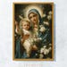 Virgin Mary Embracing Jesus, Jesus Portrait, Christian Wall Art ...