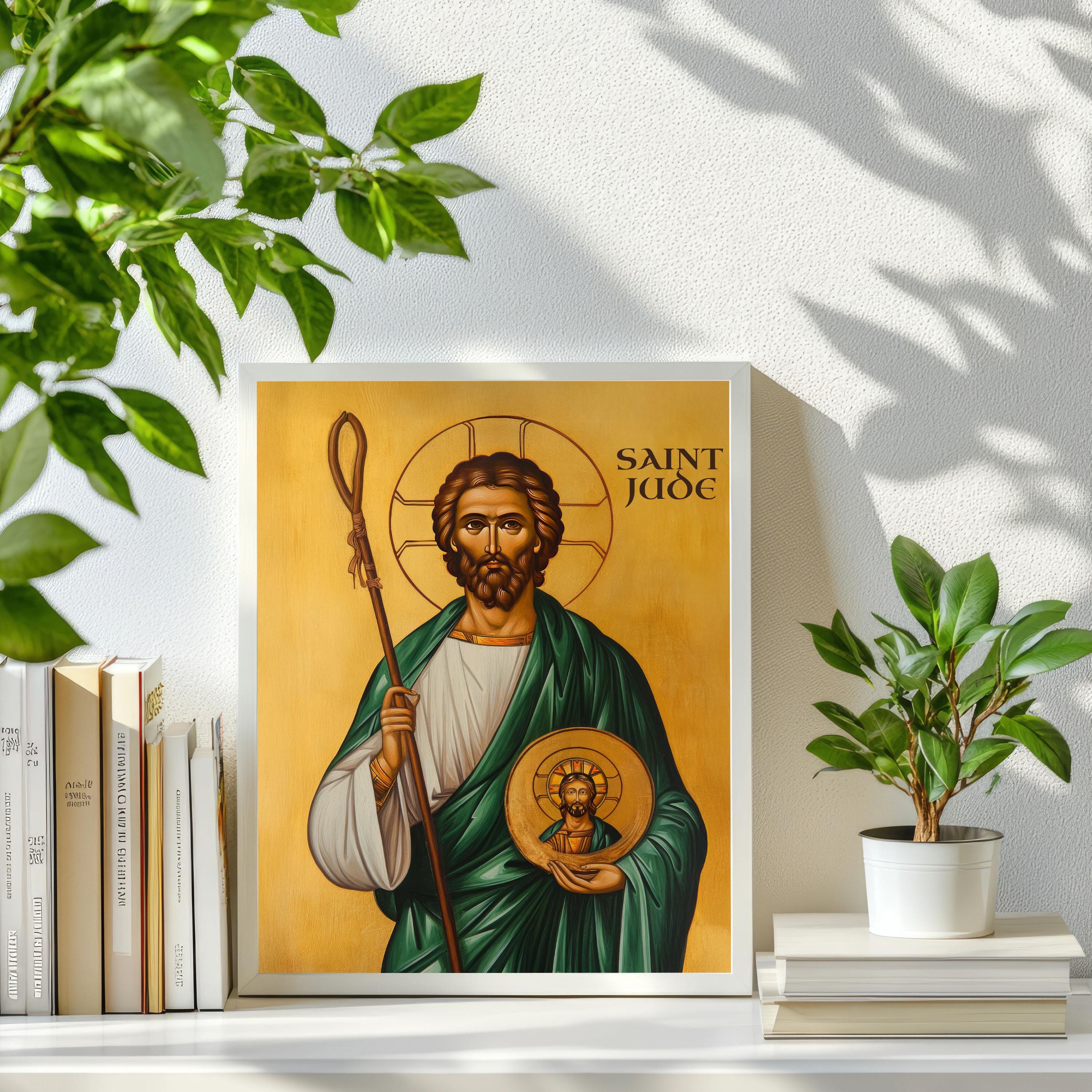 Saint Jude Thaddaeus Icon: Catholic Patron Saint Wall Art - Etsy