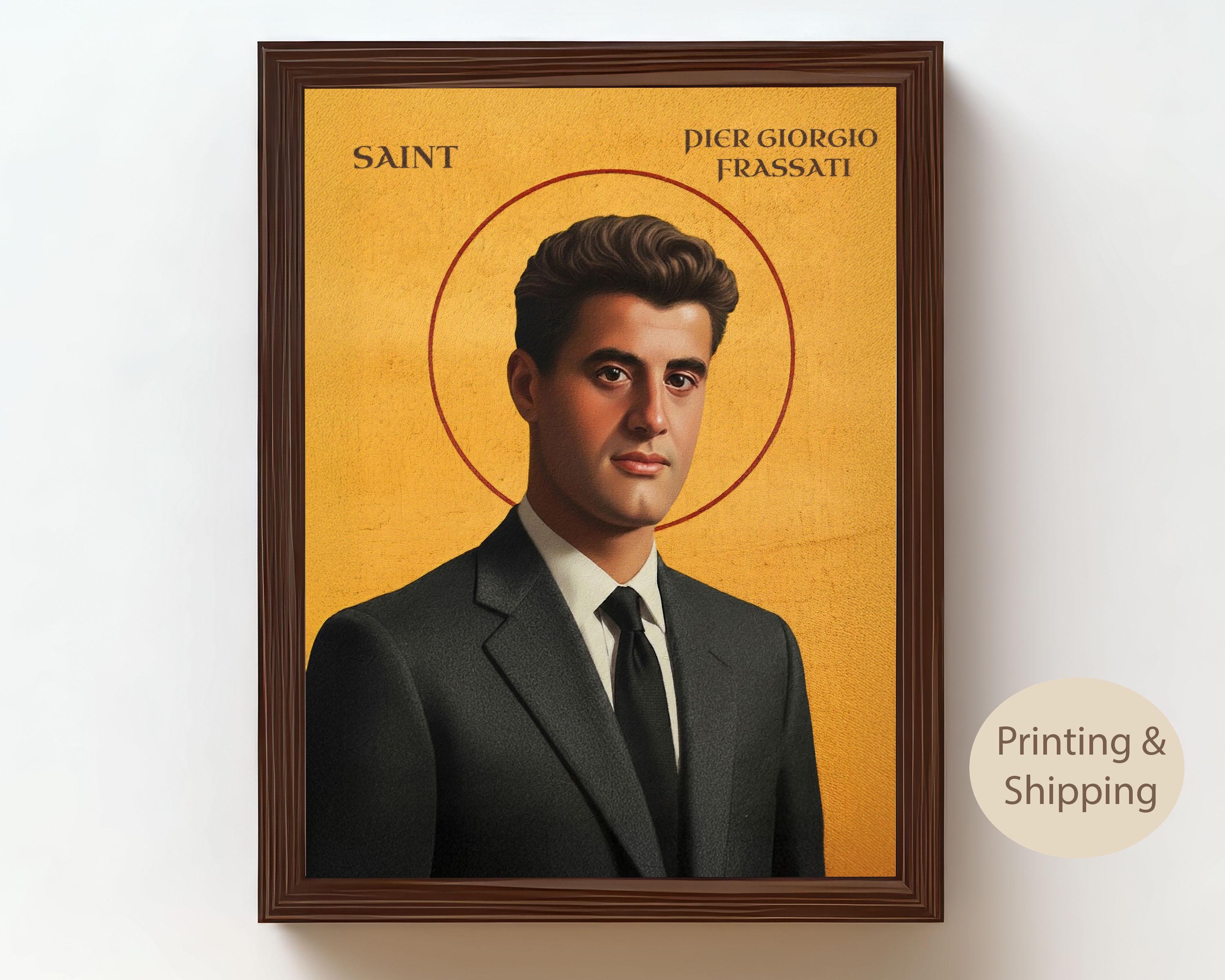 Saint Pier Giorgio Frassati Portrait, Catholic Christian Print ...