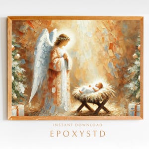 Angel and Child, Divine Light, Christian Wall Art, Catholic Prints ...