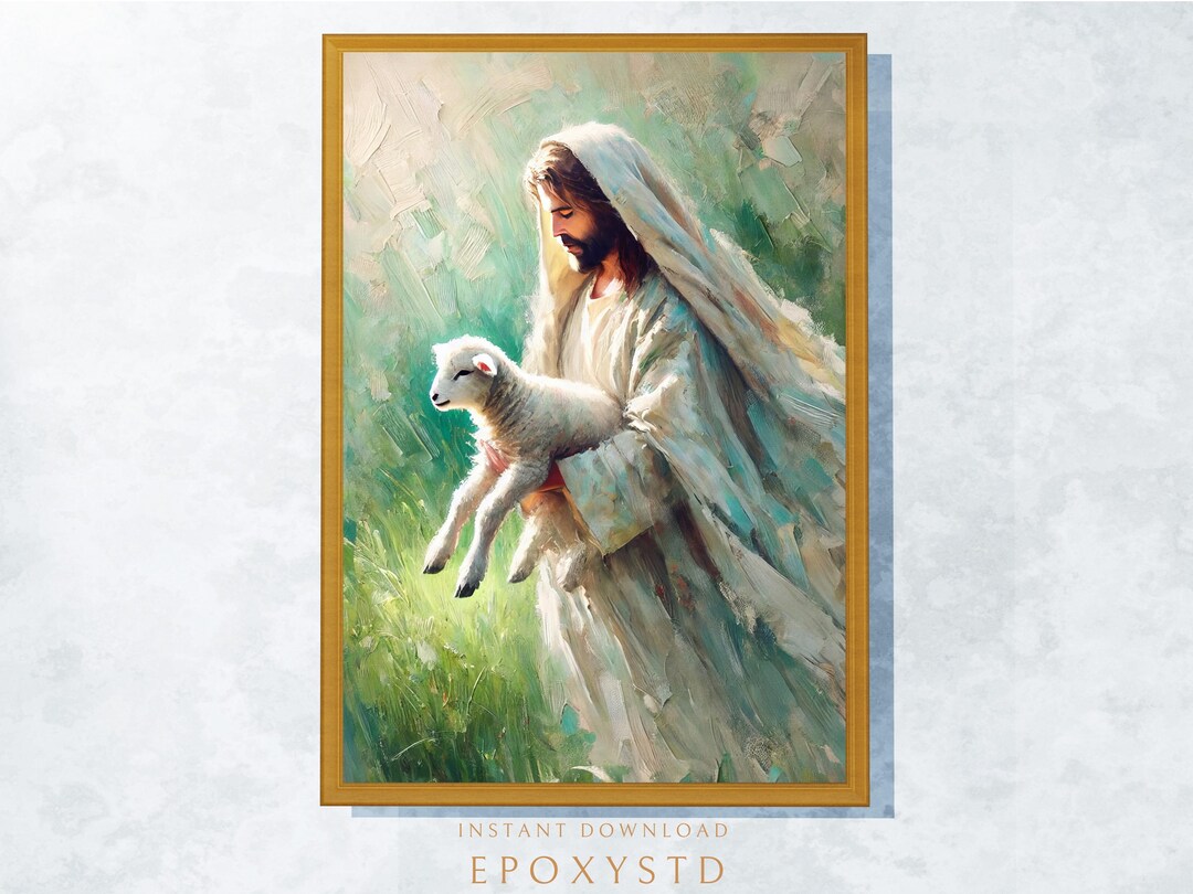 Divine Love and Protection, Jesus Portrait, Christian Wall Art ...