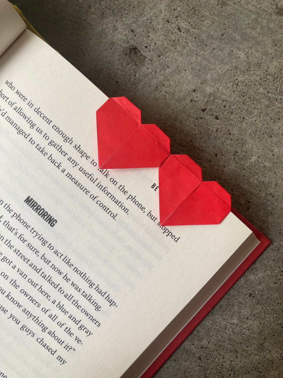 Origami Heart Bookmark Digital Download Pdf - Etsy