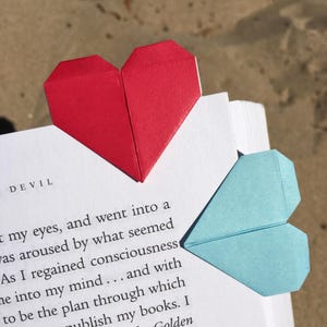 Heart Bookmark Template - Digital Pdf - Etsy
