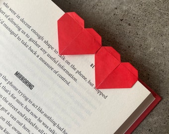Origami Heart Bookmark Digital Download Pdf - Etsy