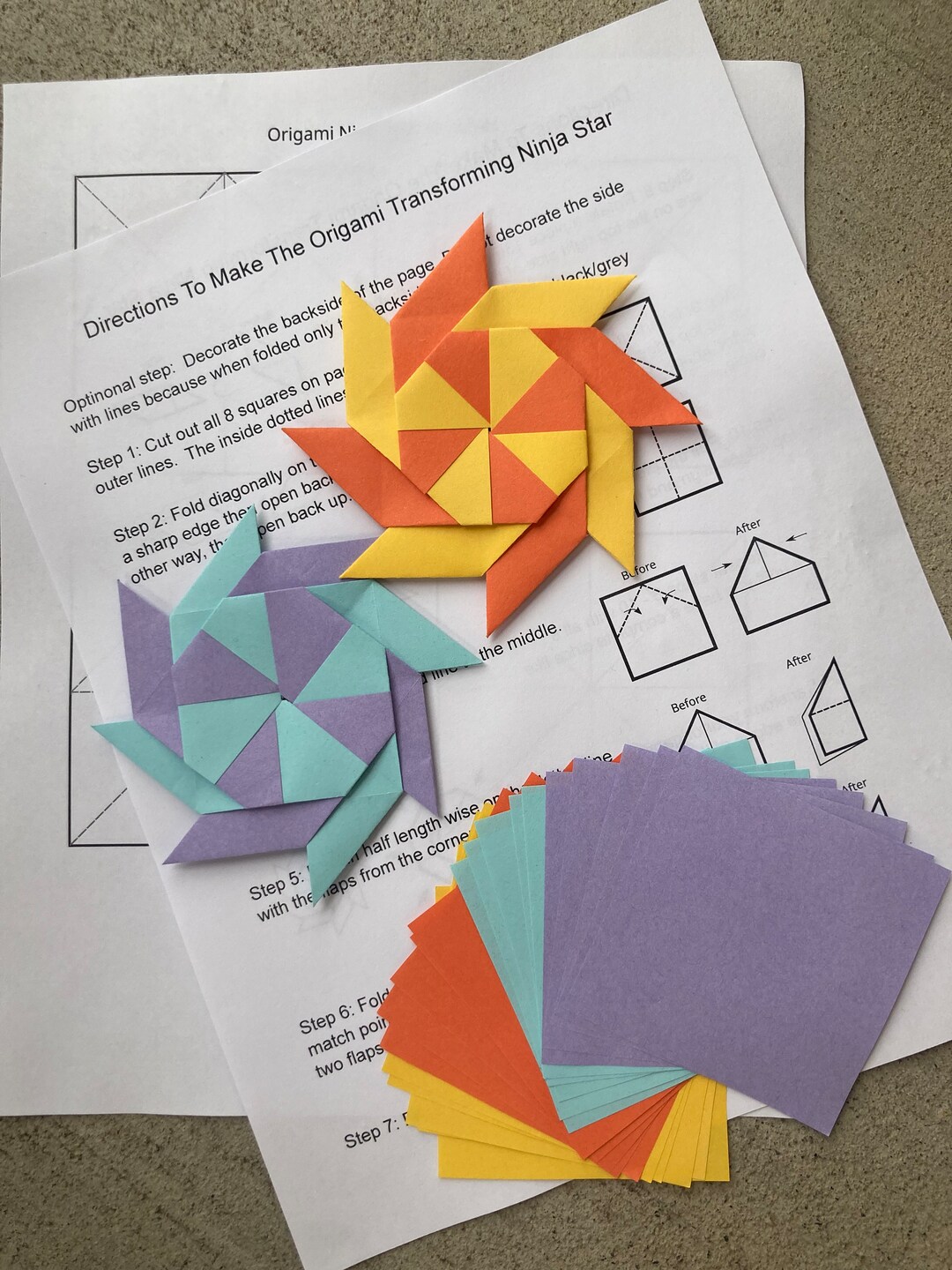 Origami Ninja Star Craft Kit - Etsy