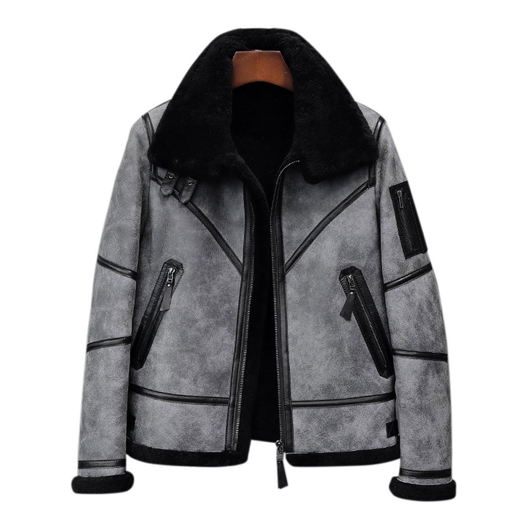 Water Repellent Biker Jacket Men's Cool Bomber Jacket - Winter ...