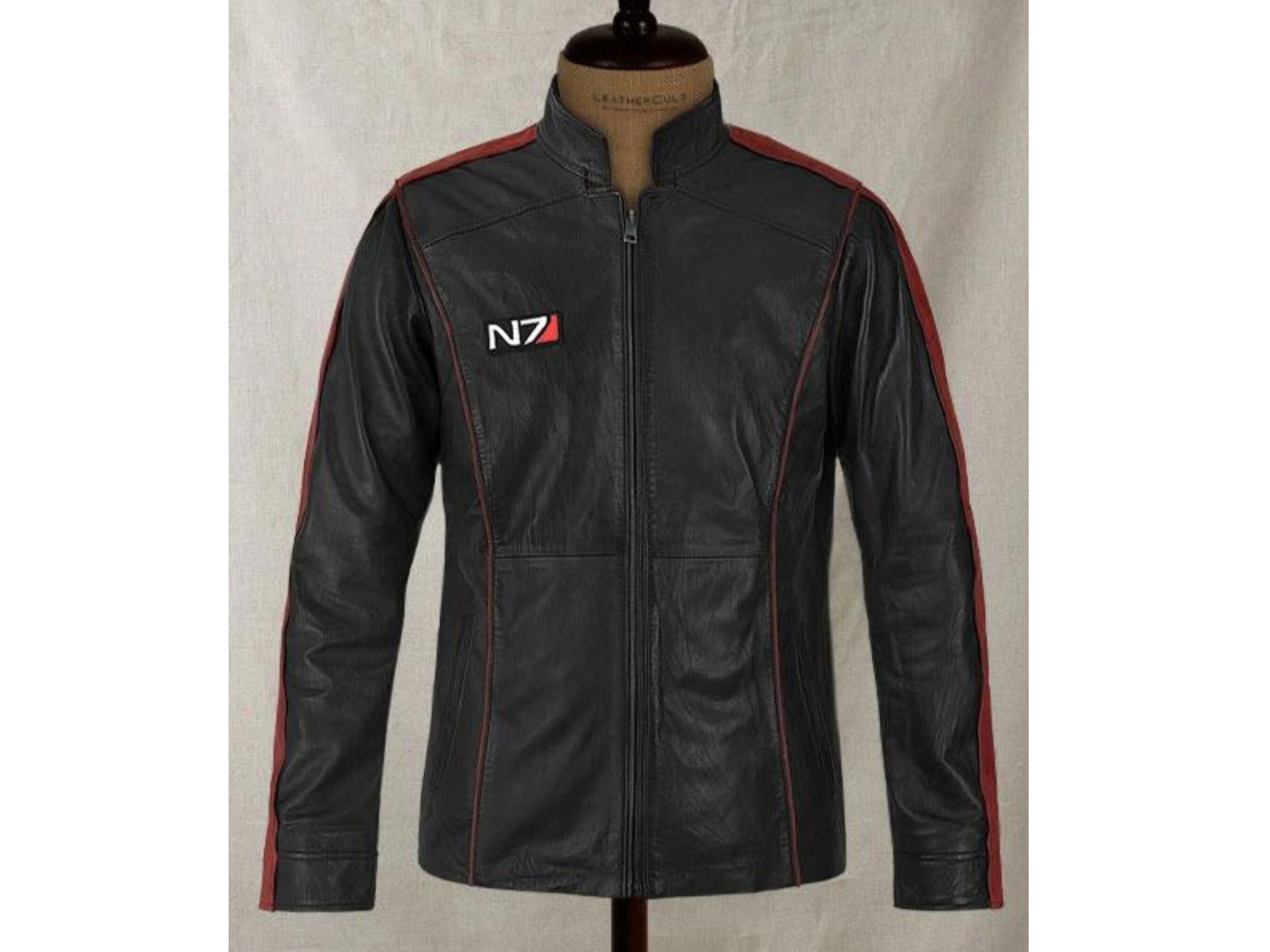 Mass Effect N7 Leather Jacket Video Game Bomber Jacket UNISEX, Western ...