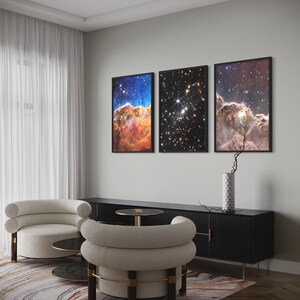 James Webb Set of 3 Printable Posters, NASA Space Telescope Images ...