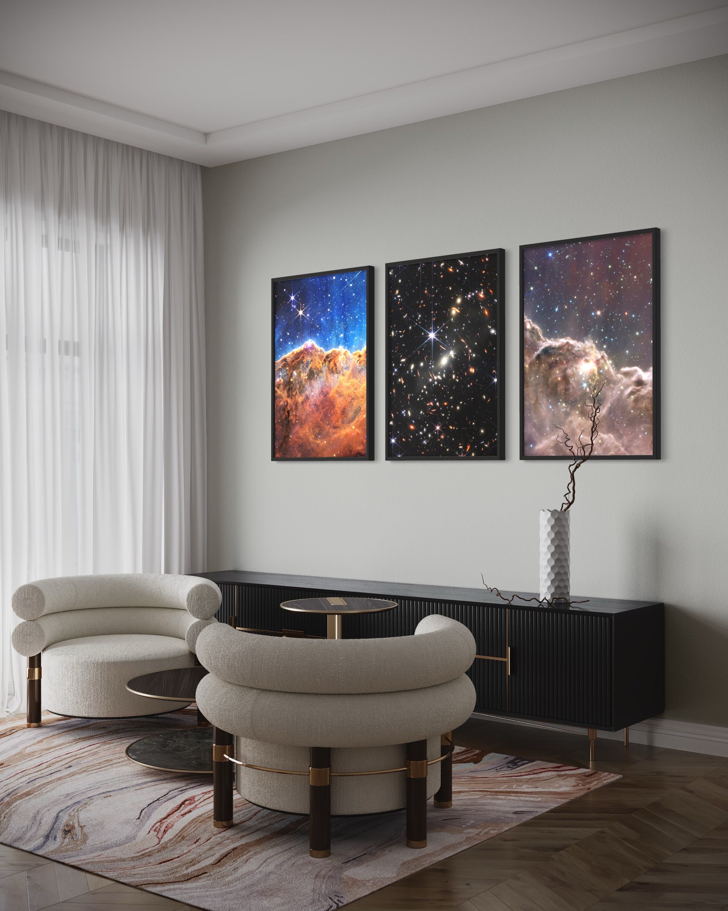 James Webb Set of 3 Printable Posters, NASA Space Telescope Images ...
