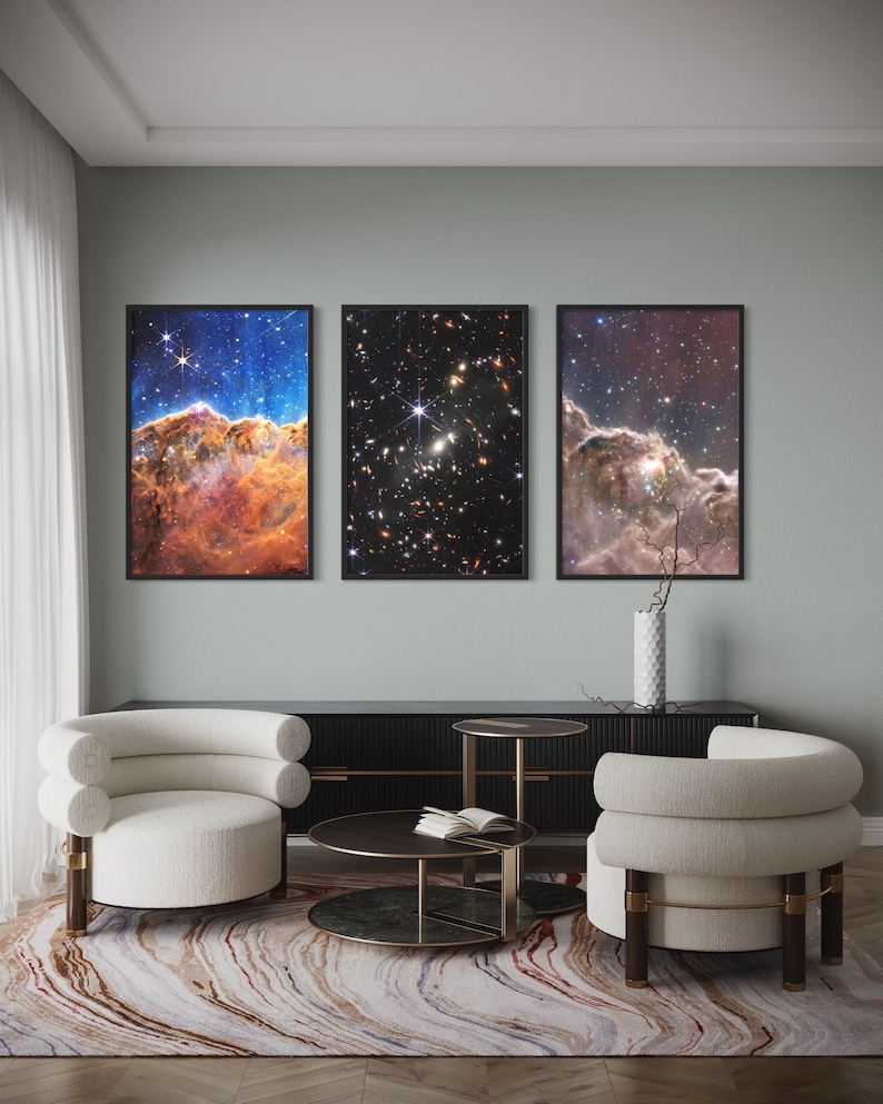 James Webb Set of 3 Printable Posters, NASA Space Telescope Images ...