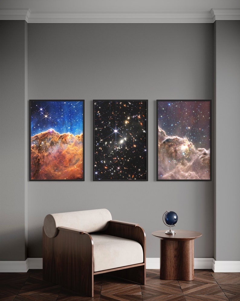James Webb Set of 3 Printable Posters, NASA Space Telescope Images ...