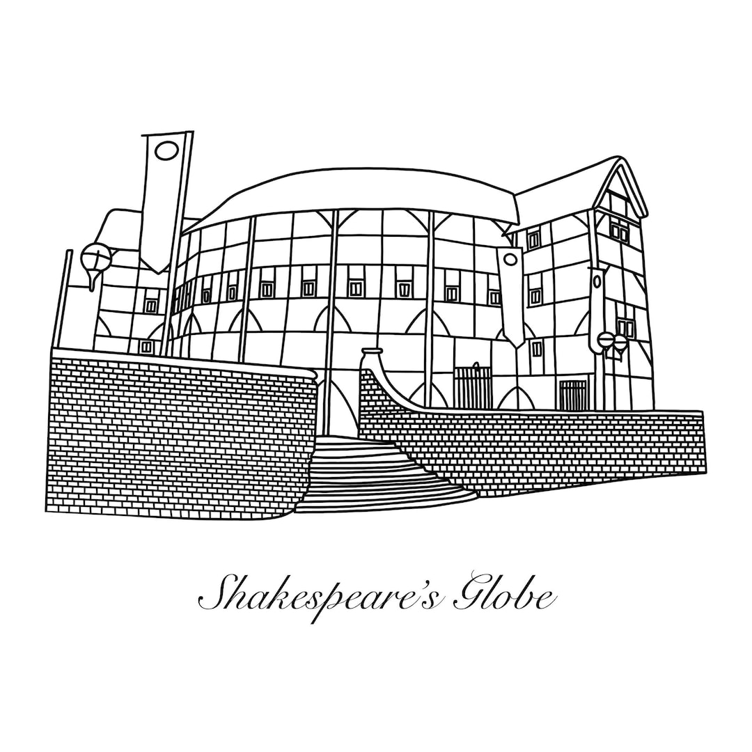 A4 Shakespeares Globe Digital Print - Etsy