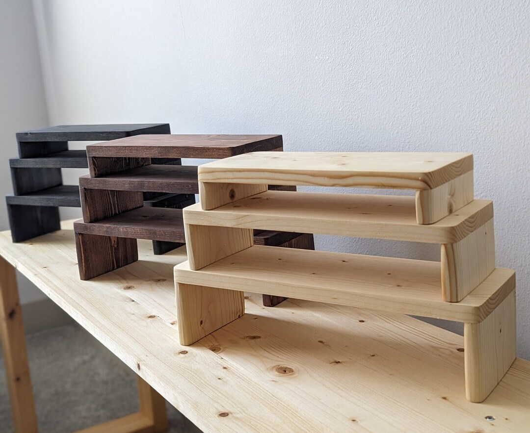 Display Risers Wooden Nesting Set of 3 - Etsy