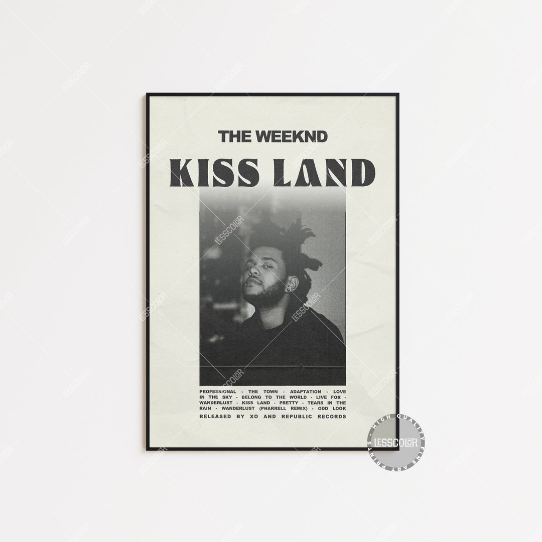 The Weeknd Posters / Kissland Poster / the Weeknd Album Cover - Etsy ...
