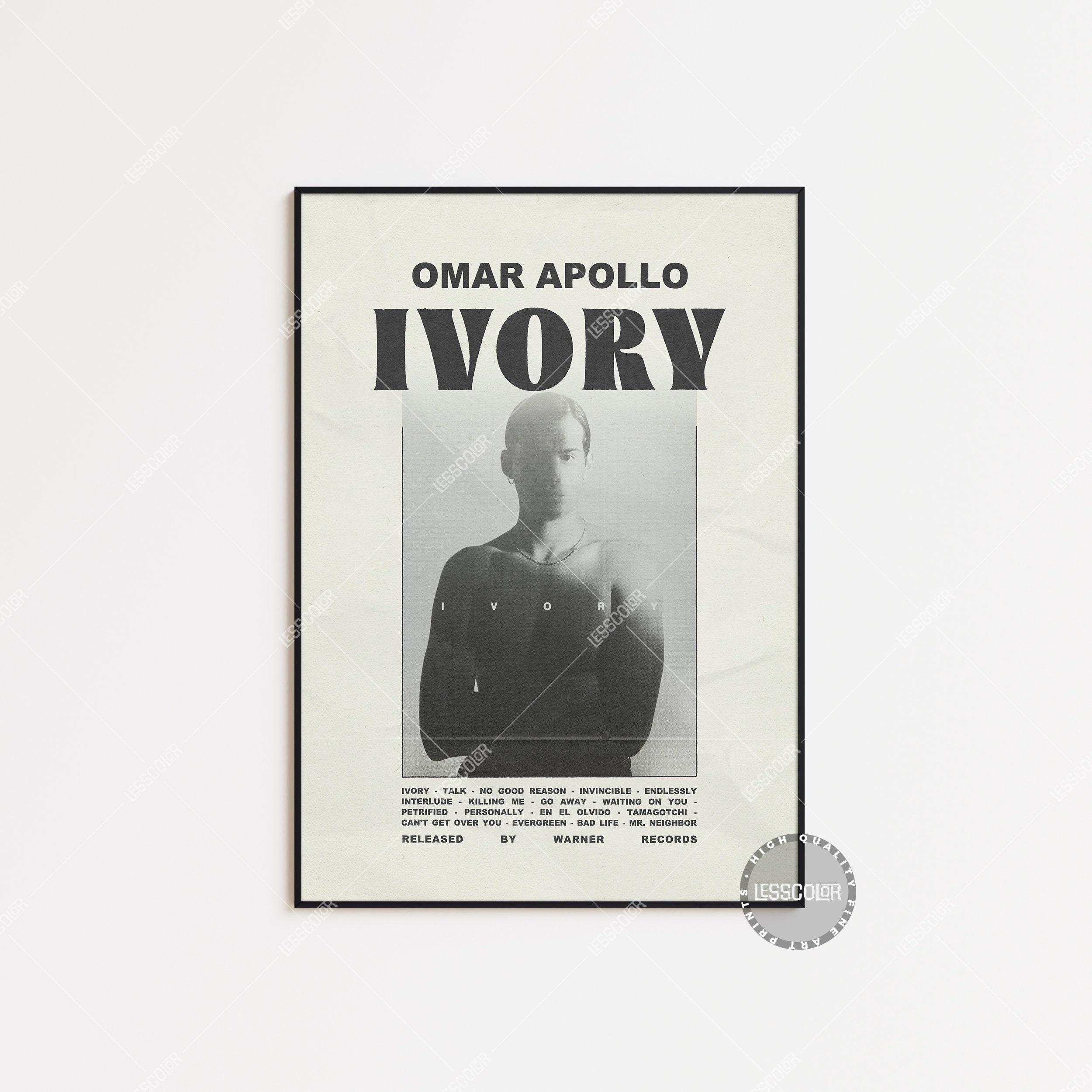 Omar Apollo Posters / Ivory Poster/ Album Cover Poster / - Etsy Canada