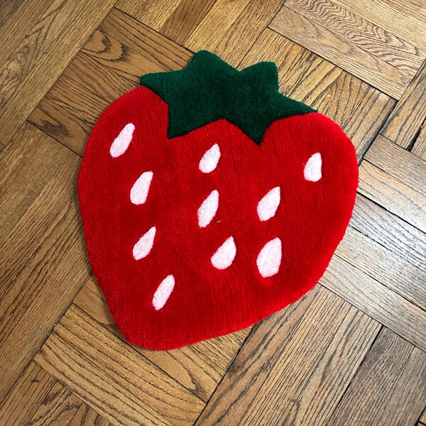 Strawberry Rug - Etsy