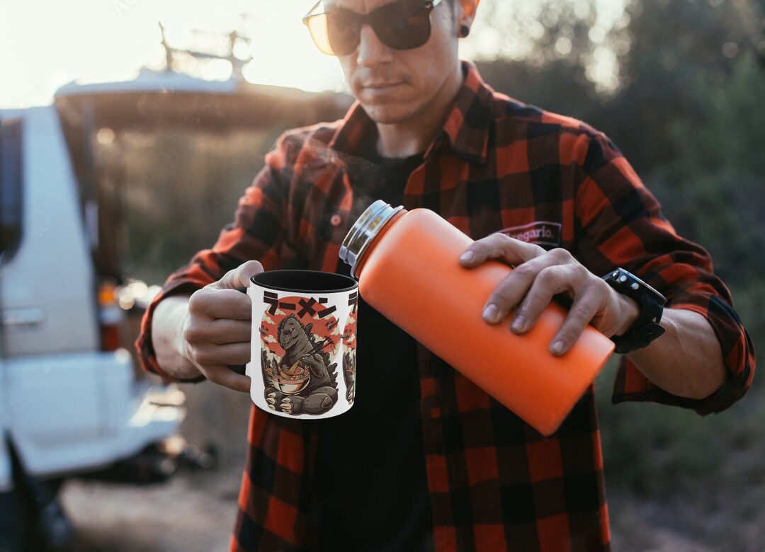 Godzilla Ramen Coffee Mug godzilla Coffee Cupanime Coffee - Etsy