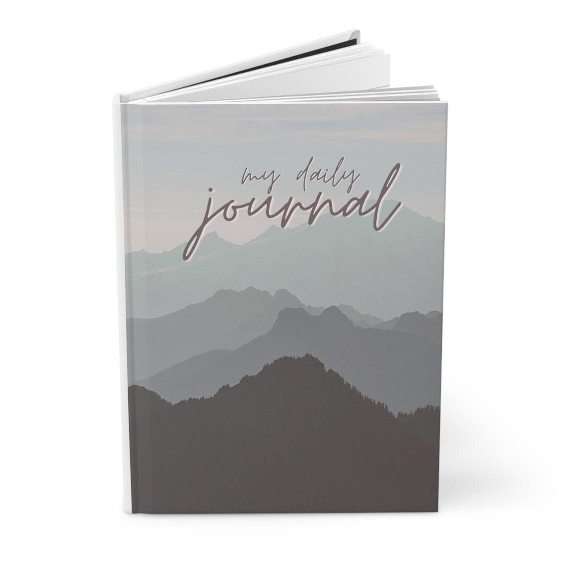 Gray White Modern Notebook Custom Notebook Custom Planners - Etsy