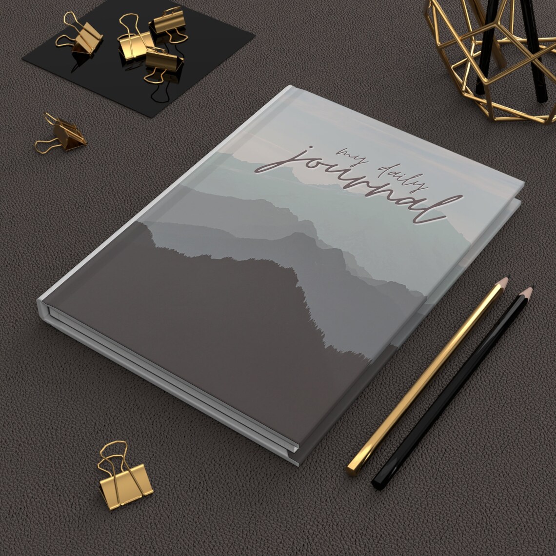 Gray White Modern Notebook Custom Notebook Custom Planners - Etsy