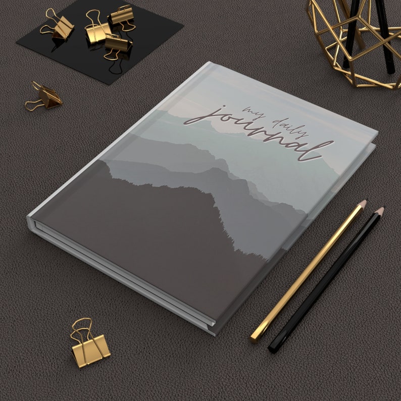 Gray White Modern Notebook Custom Notebook Custom Planners - Etsy