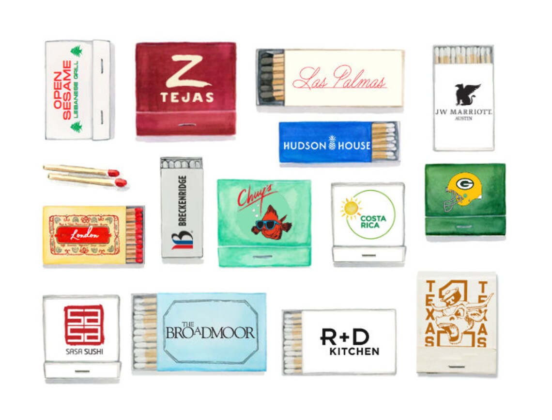 Personal Customized Digital Matchbook Print - Etsy