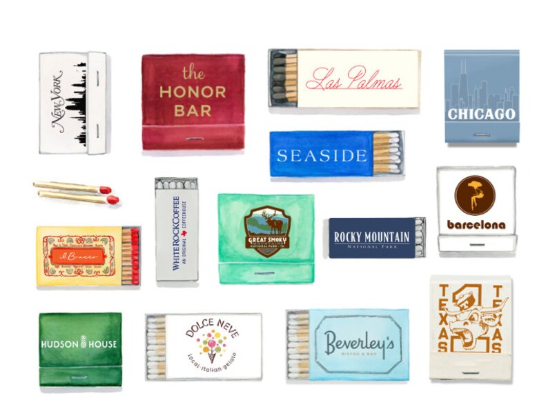 Personal Customized Digital Matchbook Print - Etsy