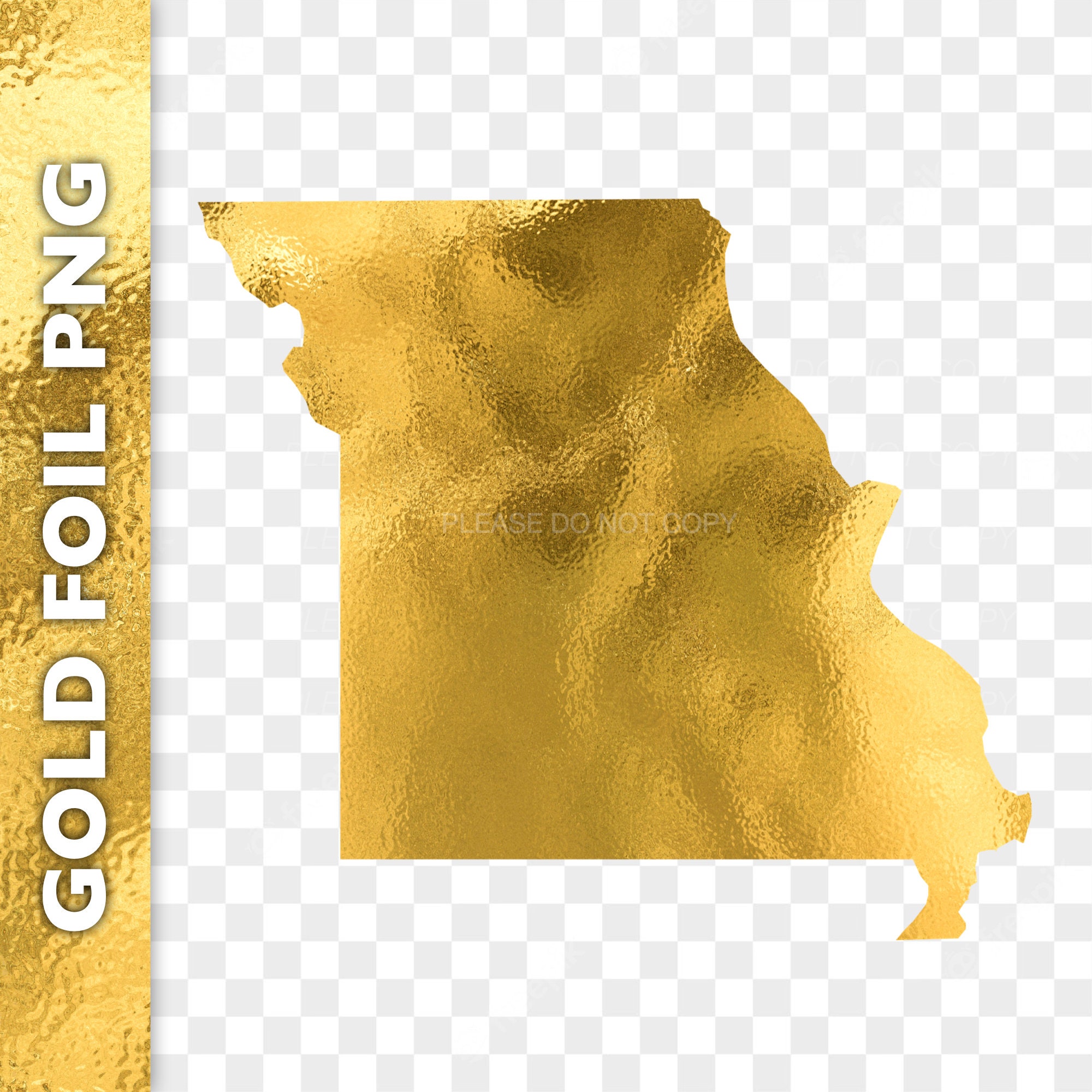 Missouri Gold Foil PNG Clipart Image Missouri State Logo State Outline ...