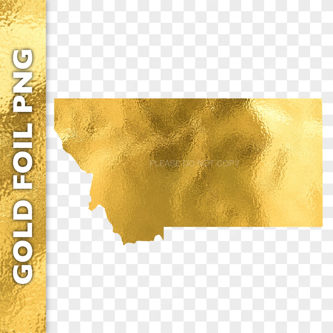 Montana Gold Foil PNG Clipart Image | Montana State Logo | State ...